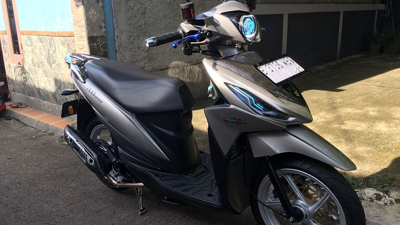 Modifikasi Suzuki Address, Tampil Elegan Ala Skutik Eropa - kabaroto