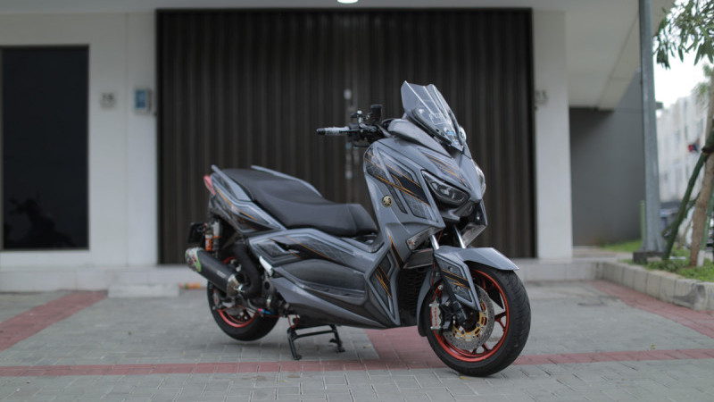 Modifikasi Yamaha XMax, Ekstrem Naik 335 cc Tambah Turbocharger - kabaroto